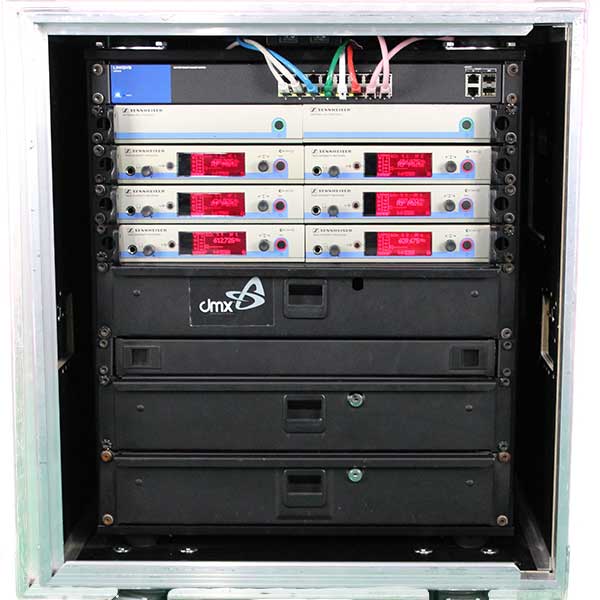 Sennheiser G3 Radio Mic Rack CH38 - 6 Way with accessories - DMX ...